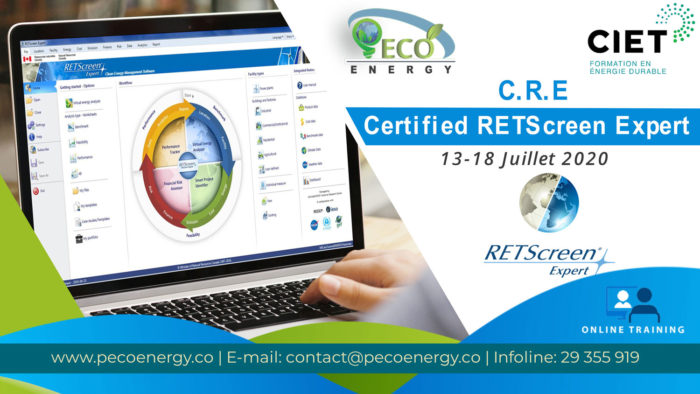 Certified RETScreen Expert en Ligne | Formation Energétique en Tunisie
